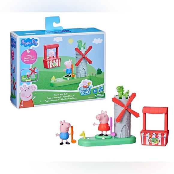 Peppa Pig | Toys | Peppa Pig Mini Golf Adventure Set Red Green Pink ...